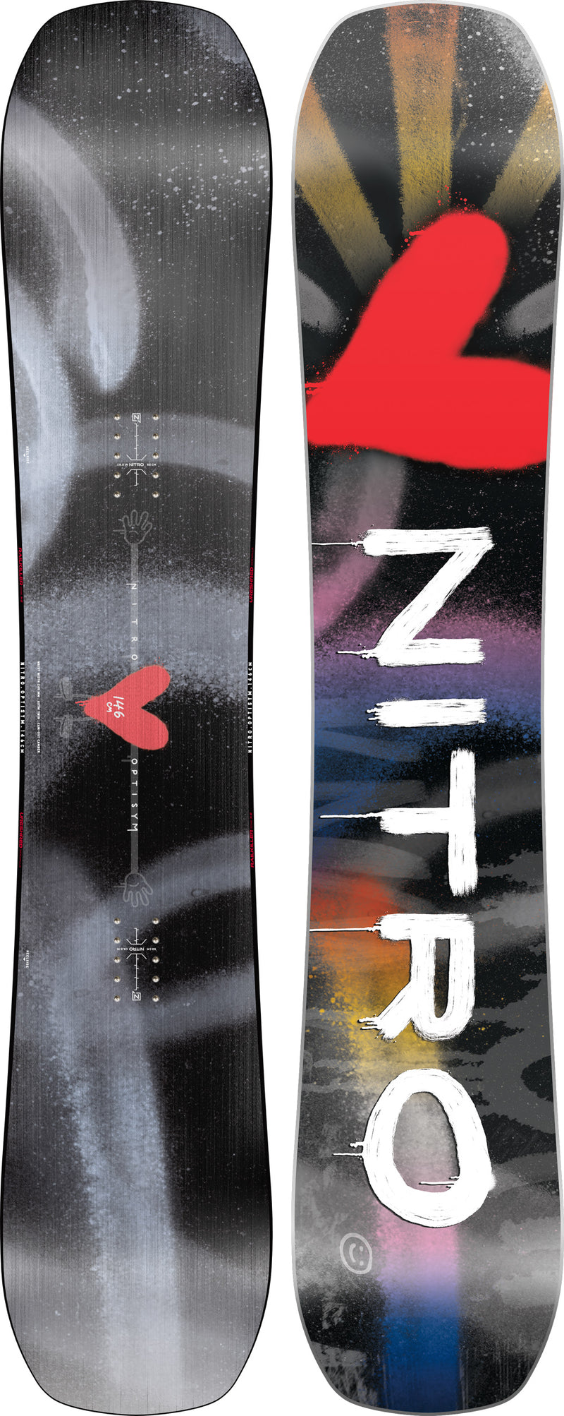 The 2026 Nitro Optisym Snowboard - The Friendly Freestyle Snowboard