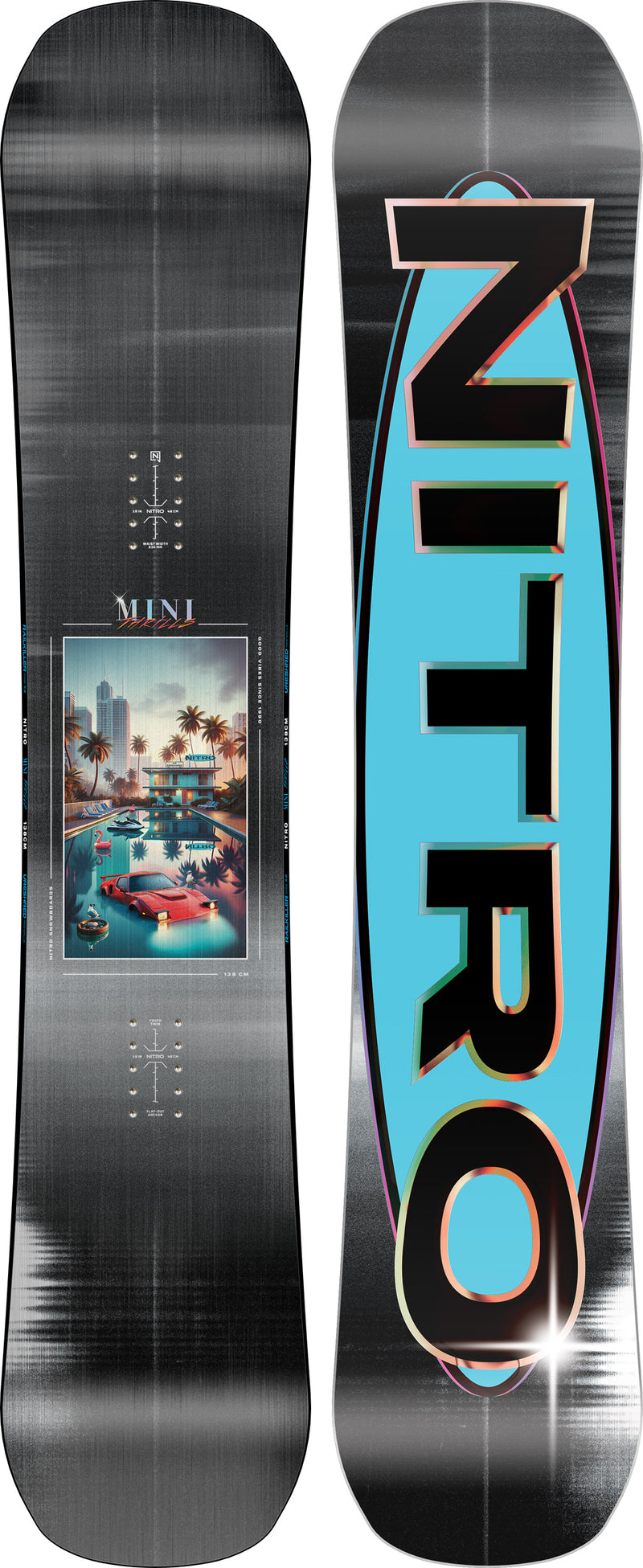 The 2026 Nitro Mini Thrills Youth Snowboard - For the Young Park Shredders